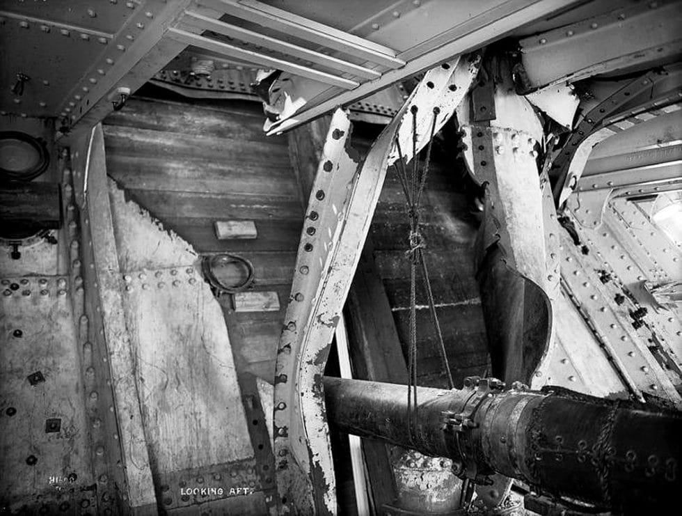 La collision entre le RMS Olympic et le HMS Hawke - RMS Olympic